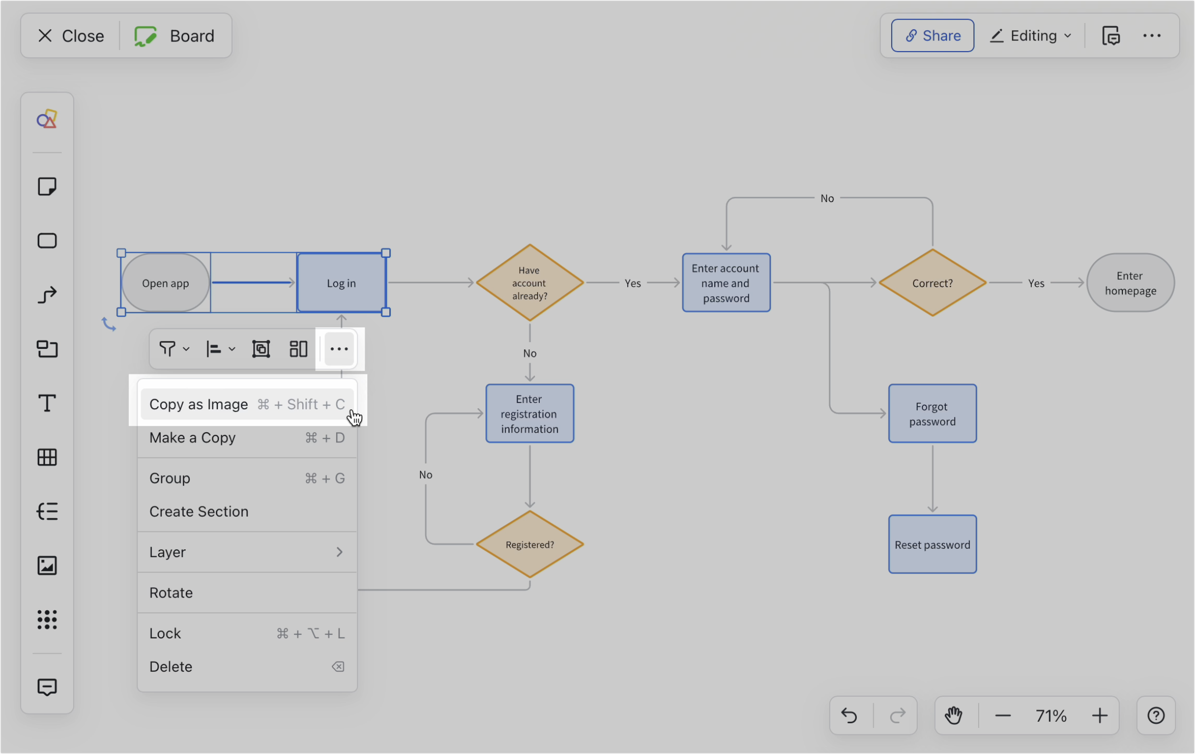 Export content from a board