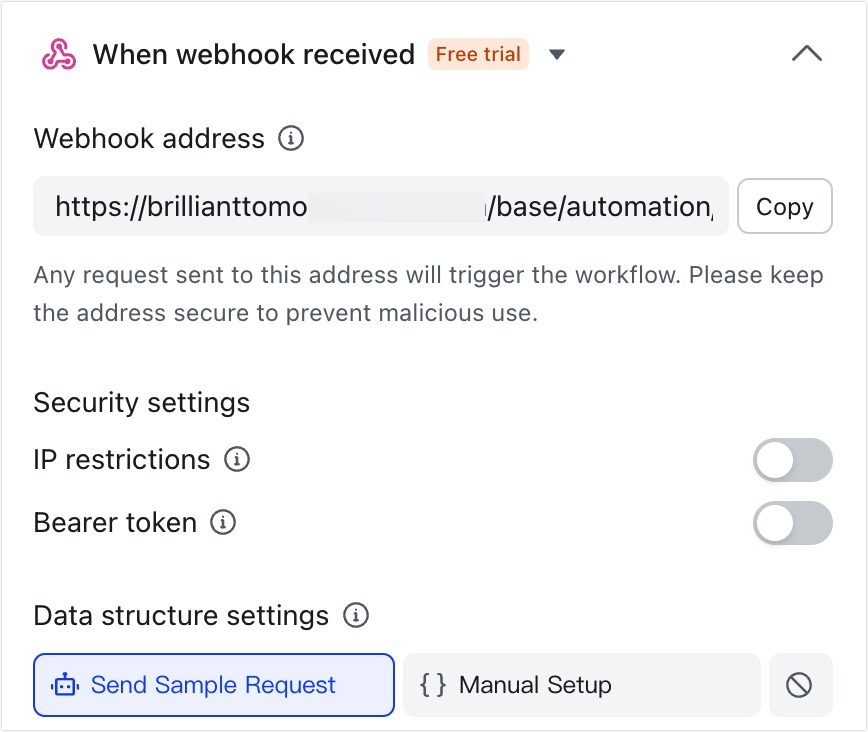 Triggers and actions for Automations
