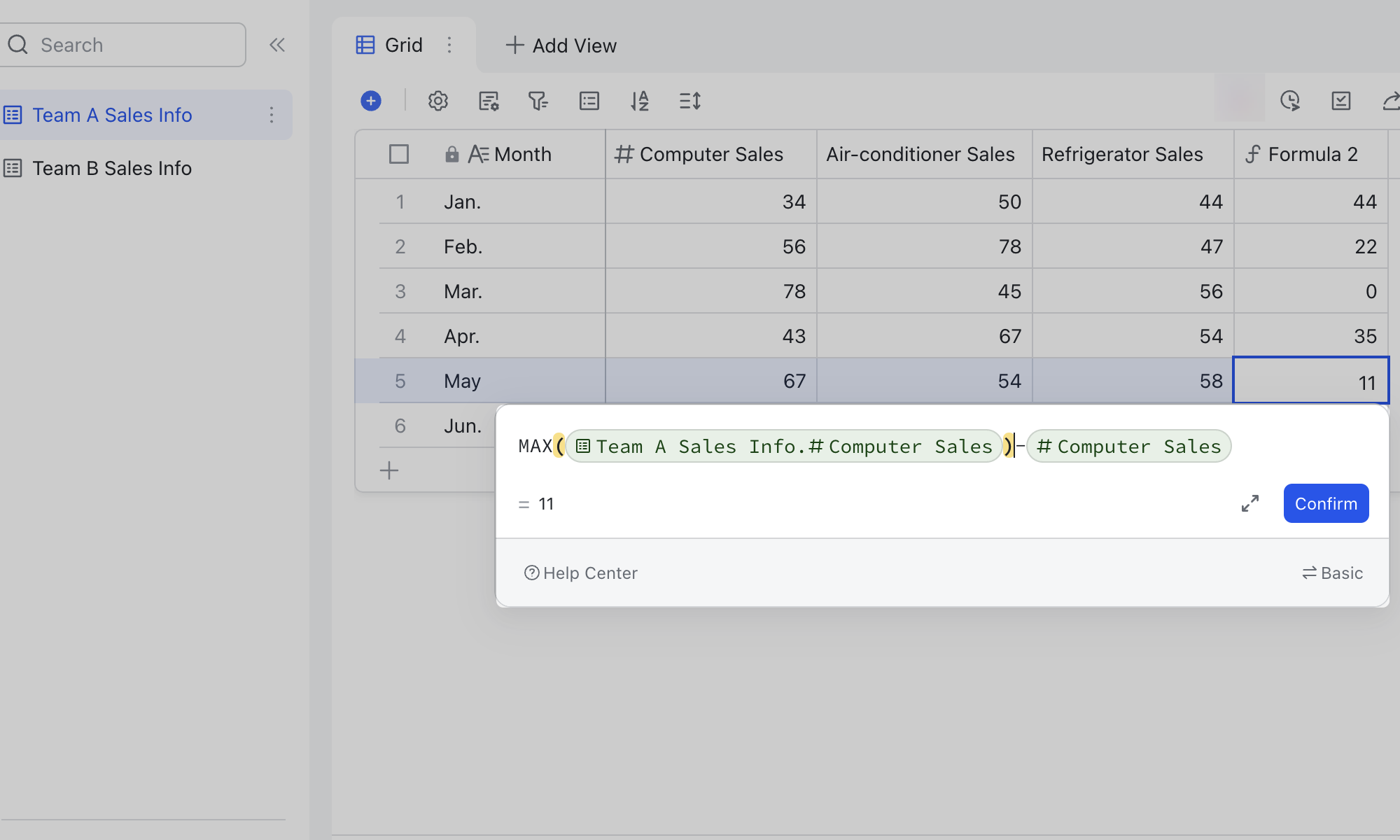 Reference data in Base formulas