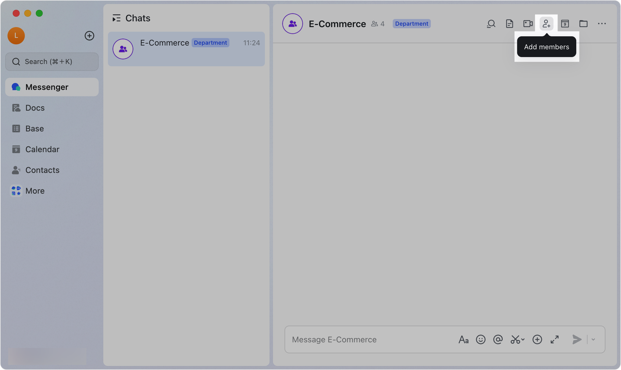 Create department groups