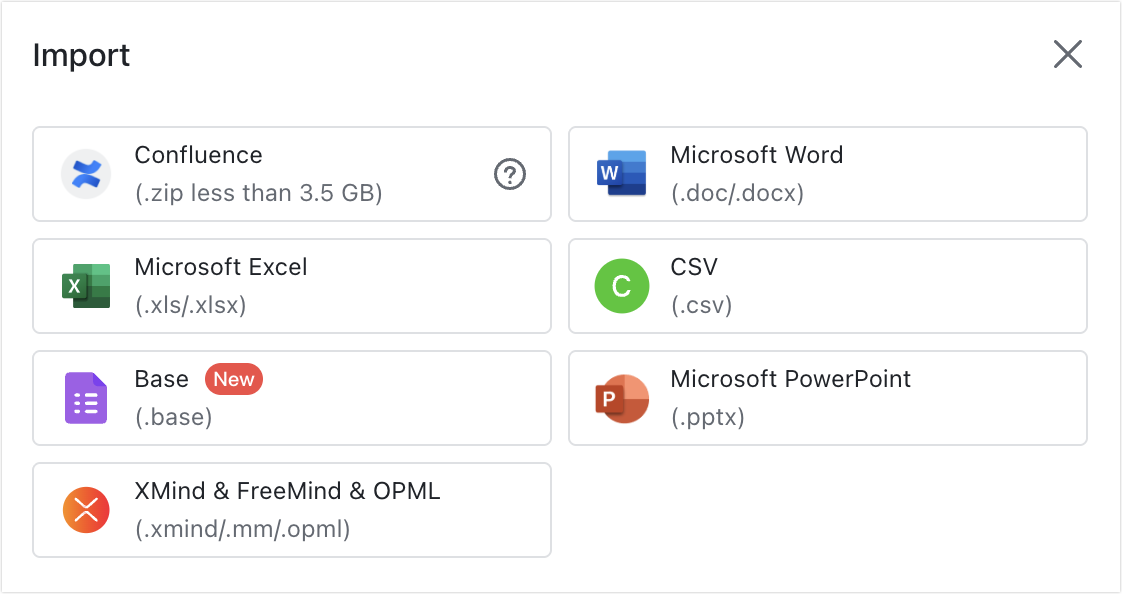 Upload or import local files and folders