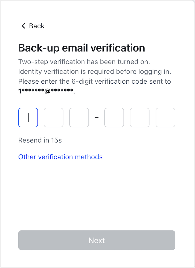 Log in to your account using Lark business email