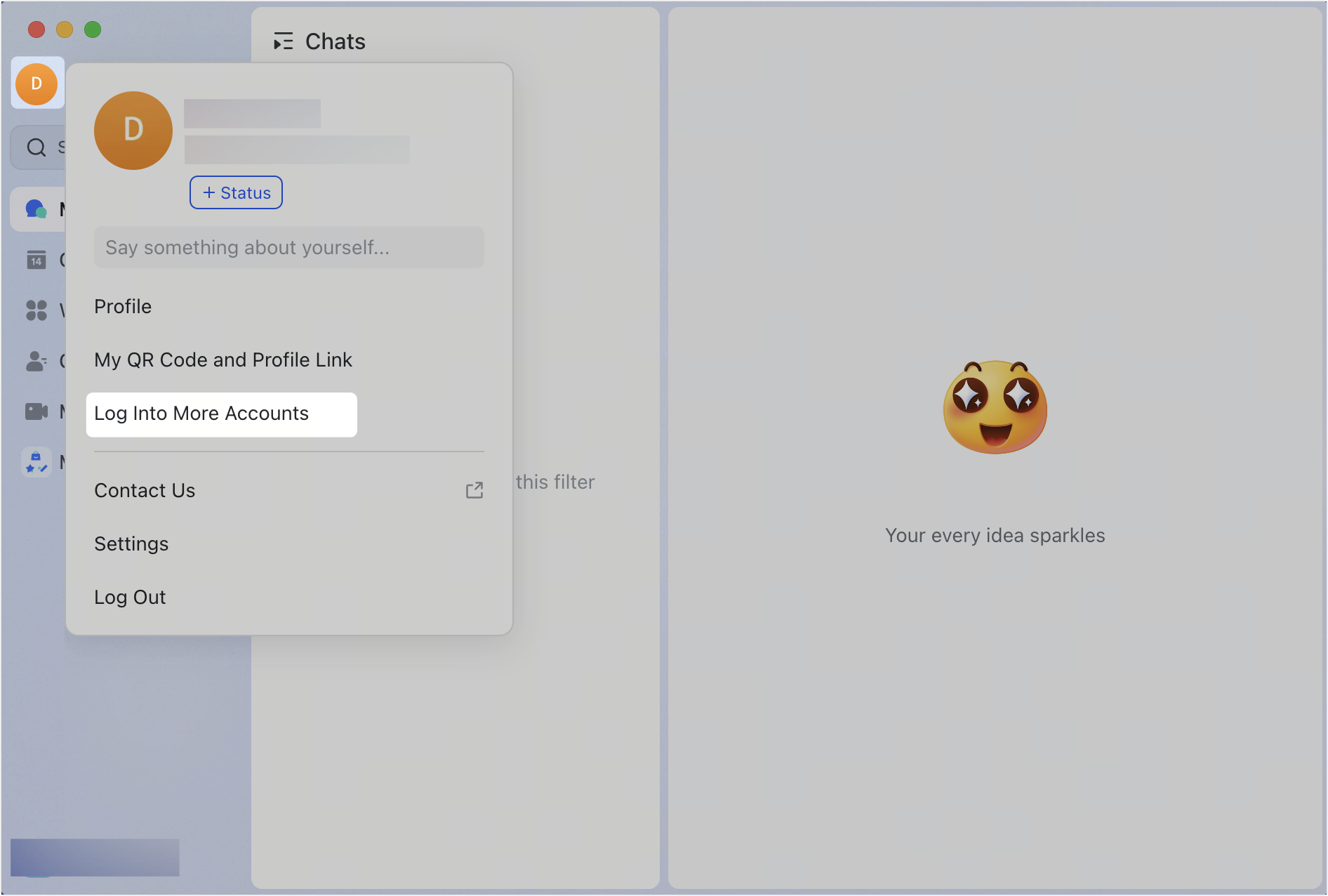 Log in and log out of your Lark account