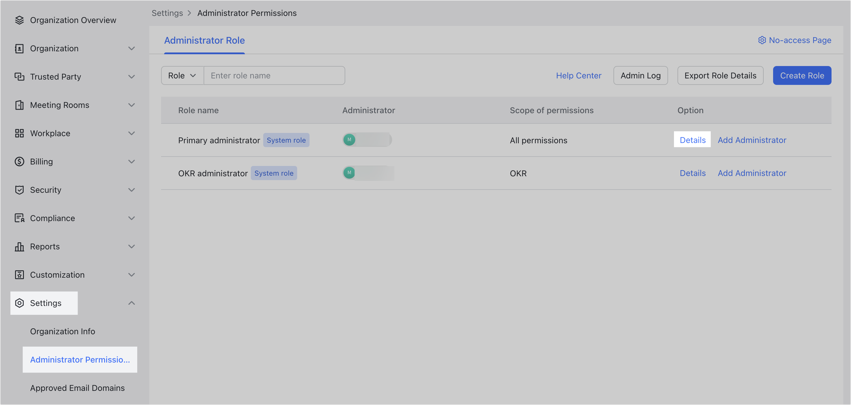 Admin | Transfer identity as an organization founder