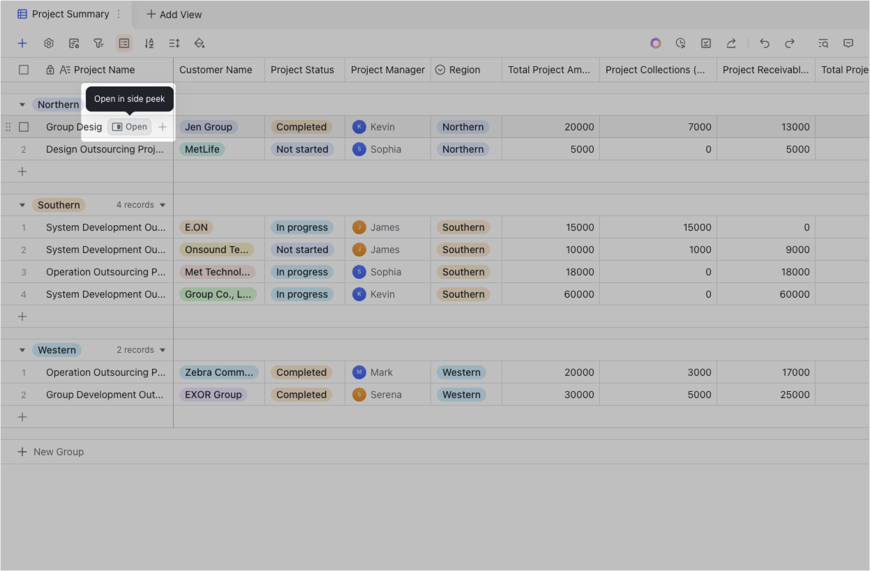 Customize record details pages