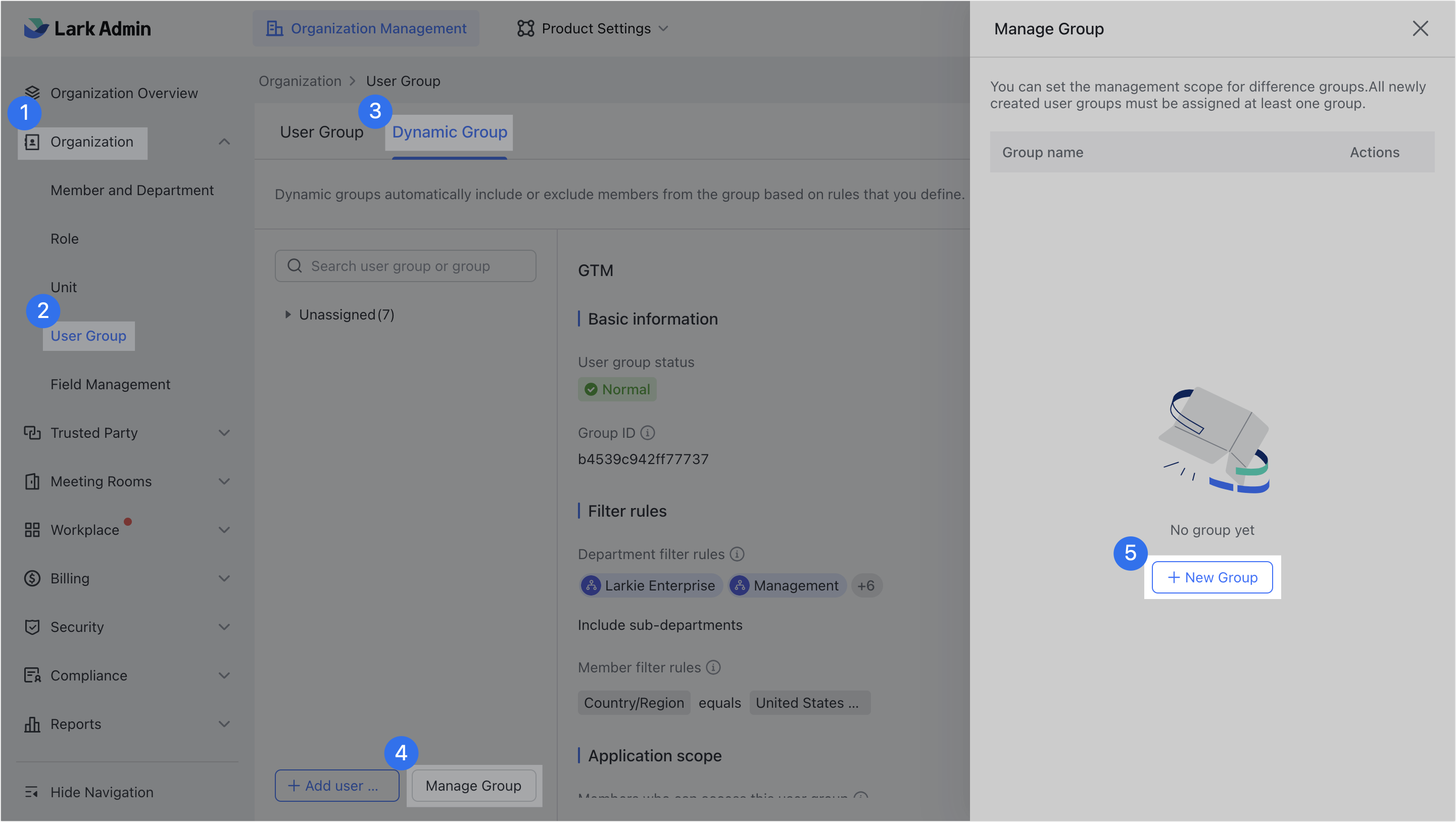 Admin | Configure dynamic groups
