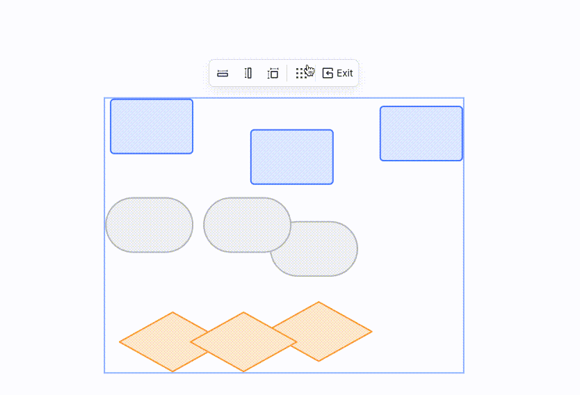 Batch edit shapes in a board