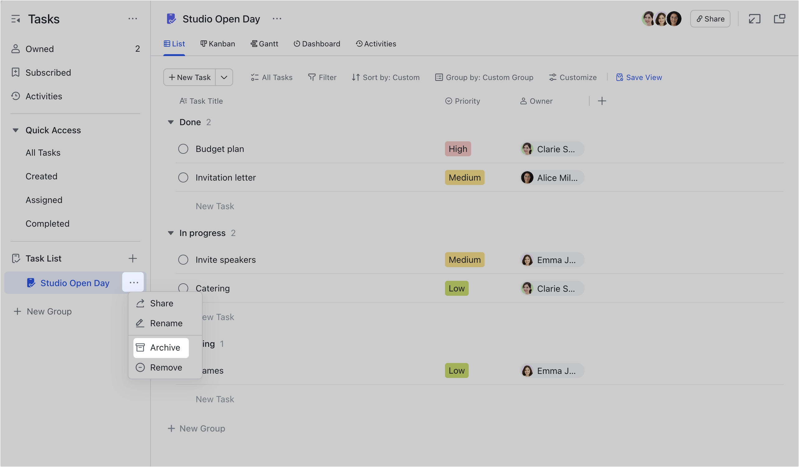Get started with Tasks