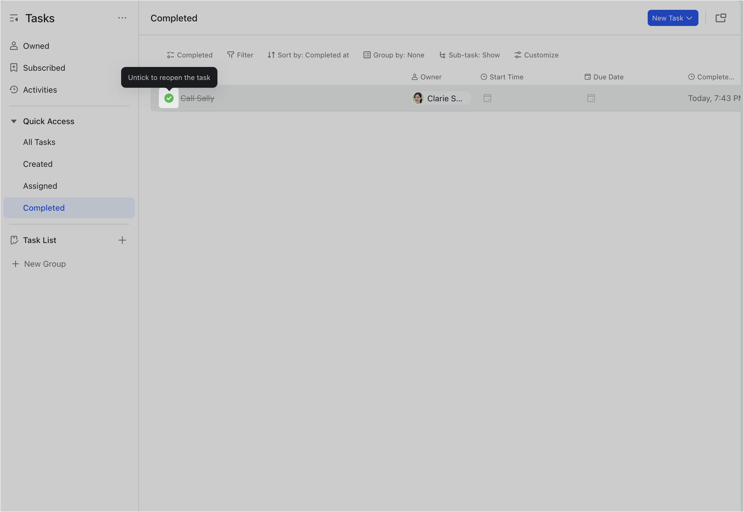 Get started with Tasks