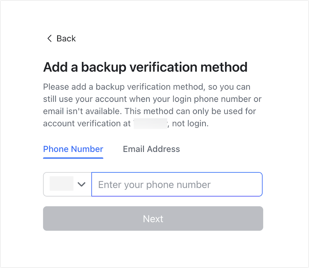 Log in to your account using Lark business email